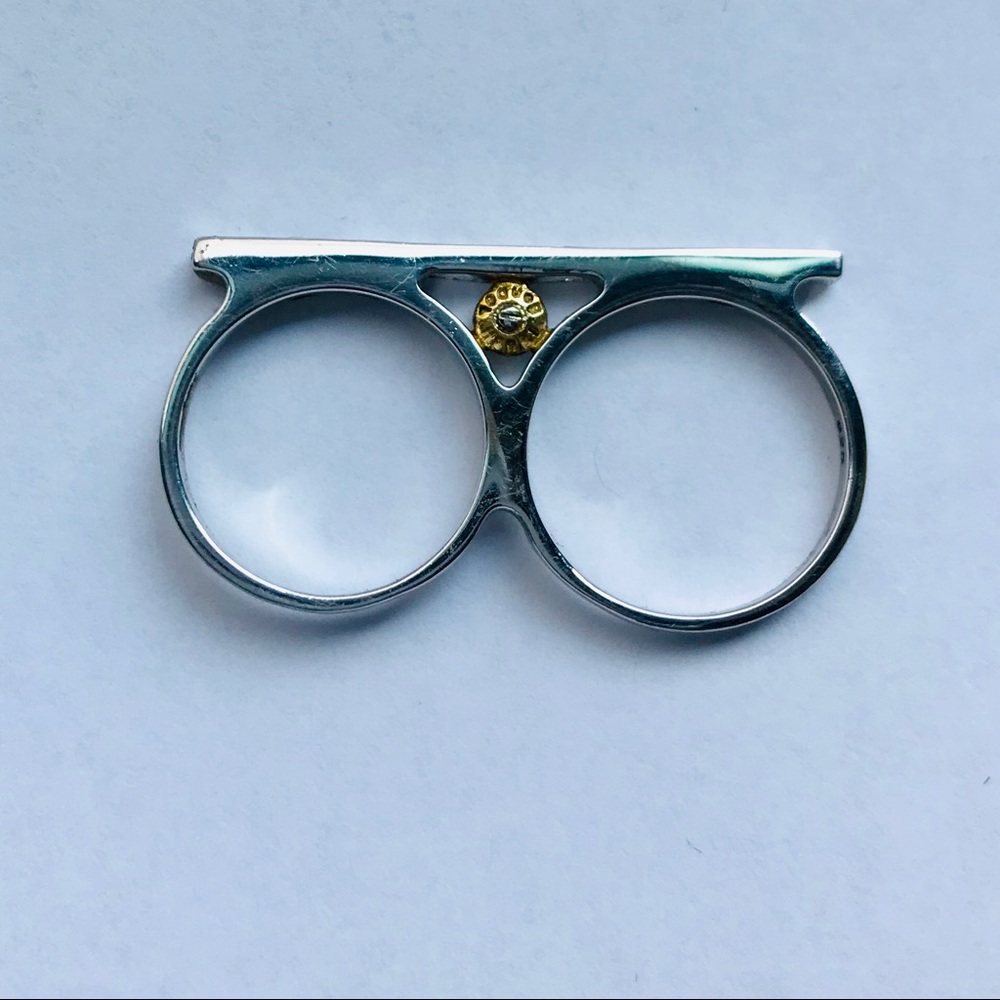 Henri Bendel Double Finger Ring - Gem